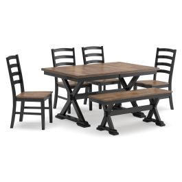 Buy Wildenauer 6 Piece Dining Set (Table, 4 Side Chairs and Bench ...