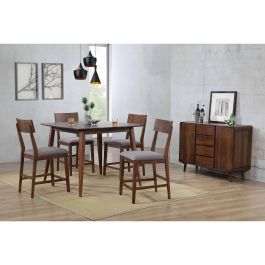 Buy Mid-Century 5 Piece Pub Set (Pub Table with 4 Stools) Online at ...