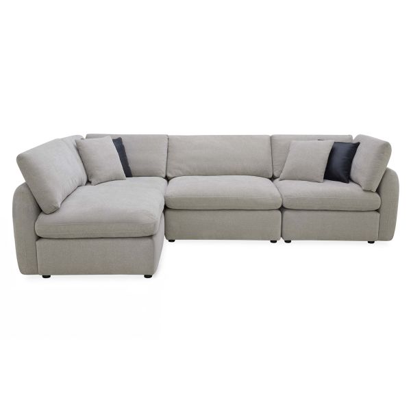 Buy Aria Dove 4 Piece Modular Sectional Online at Bernie & Phyl’s